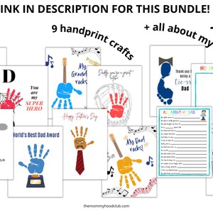 FATHER'S DAY Gift | All About My Grandpa INSTANT Download | |kids ...