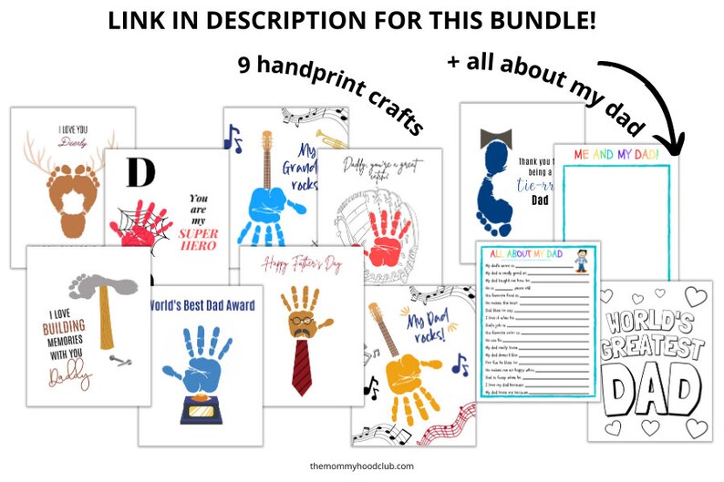 FATHER'S DAY Gift | All About My Grandpa INSTANT Download | |kids ...