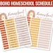 BOHO HOMESCHOOL SCHEDULE Printable,homeschool Planner Schedule,daily ...