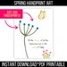Spring Flower Fingerprint Art Printable for Kids - Etsy