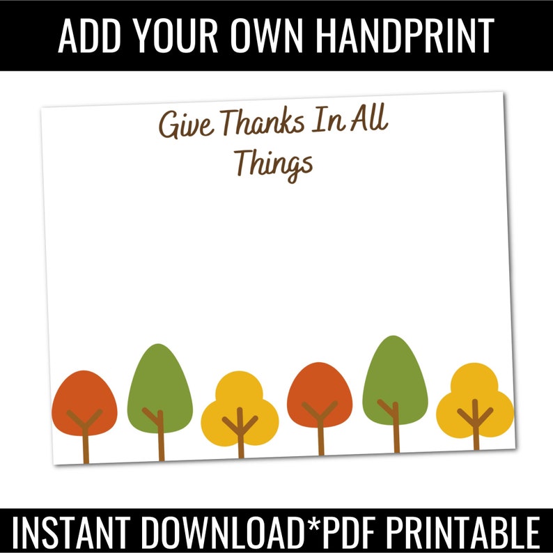 Thanksgiving Handprint Art,poem Keepsake, Handprint Craft, Fall, Autumn ...
