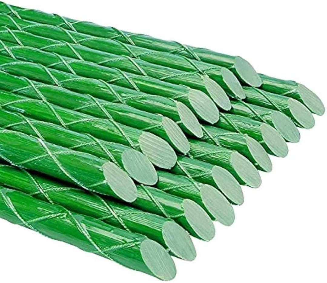 10 Pack Heavy Duty 1/2" X 72" Tall Garden Stakes With Beveled End ...