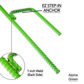 EZ Step-in Posts- Solid Steel- Powder Coated- Lifetime Warranty 60" or ...