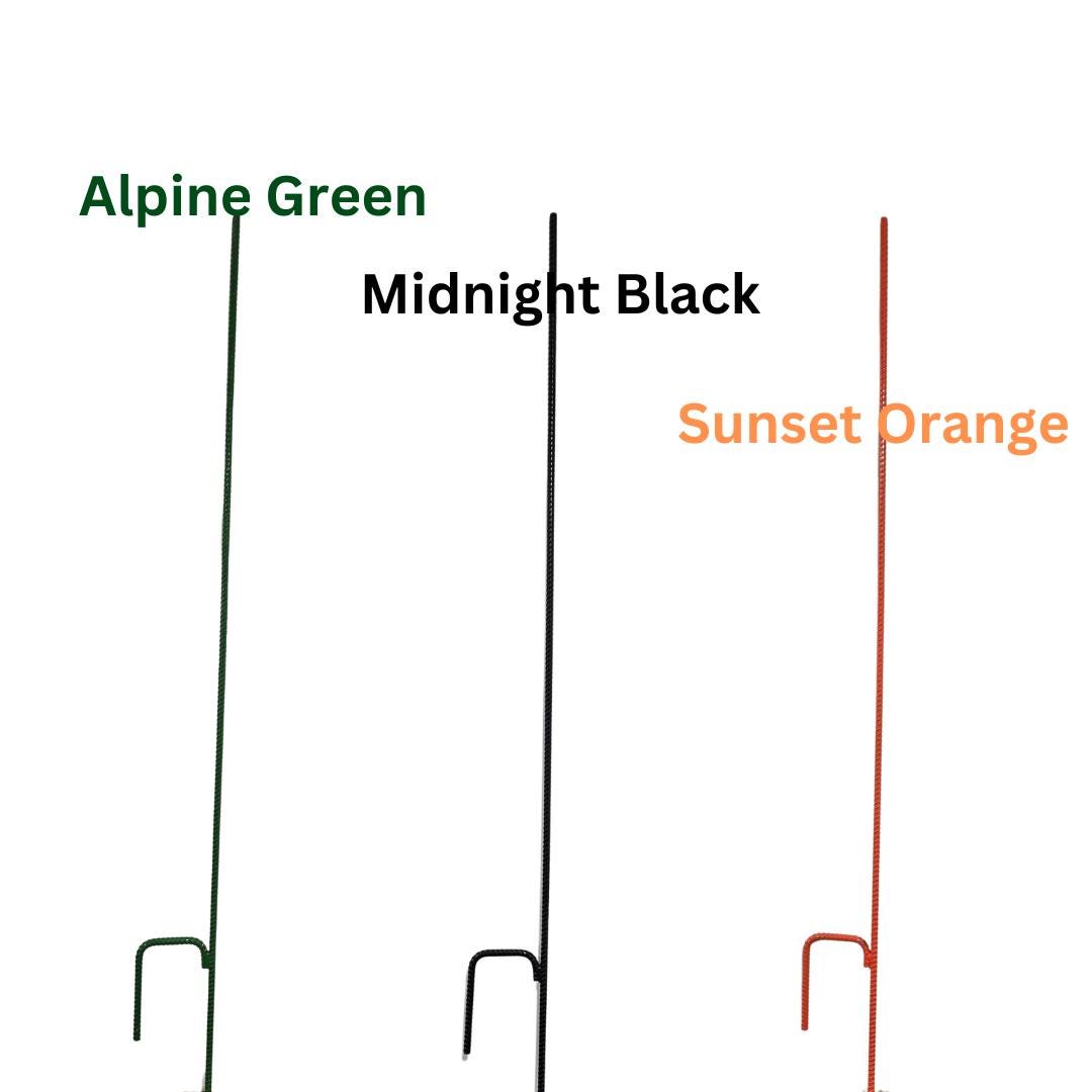 EZ Step-in Posts- Solid Steel- Powder Coated- Lifetime Warranty 60" or ...