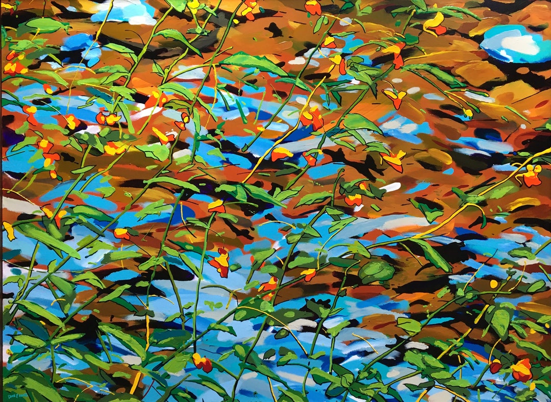 Creekside Painting by David Lee Hartle 2019 - Etsy
