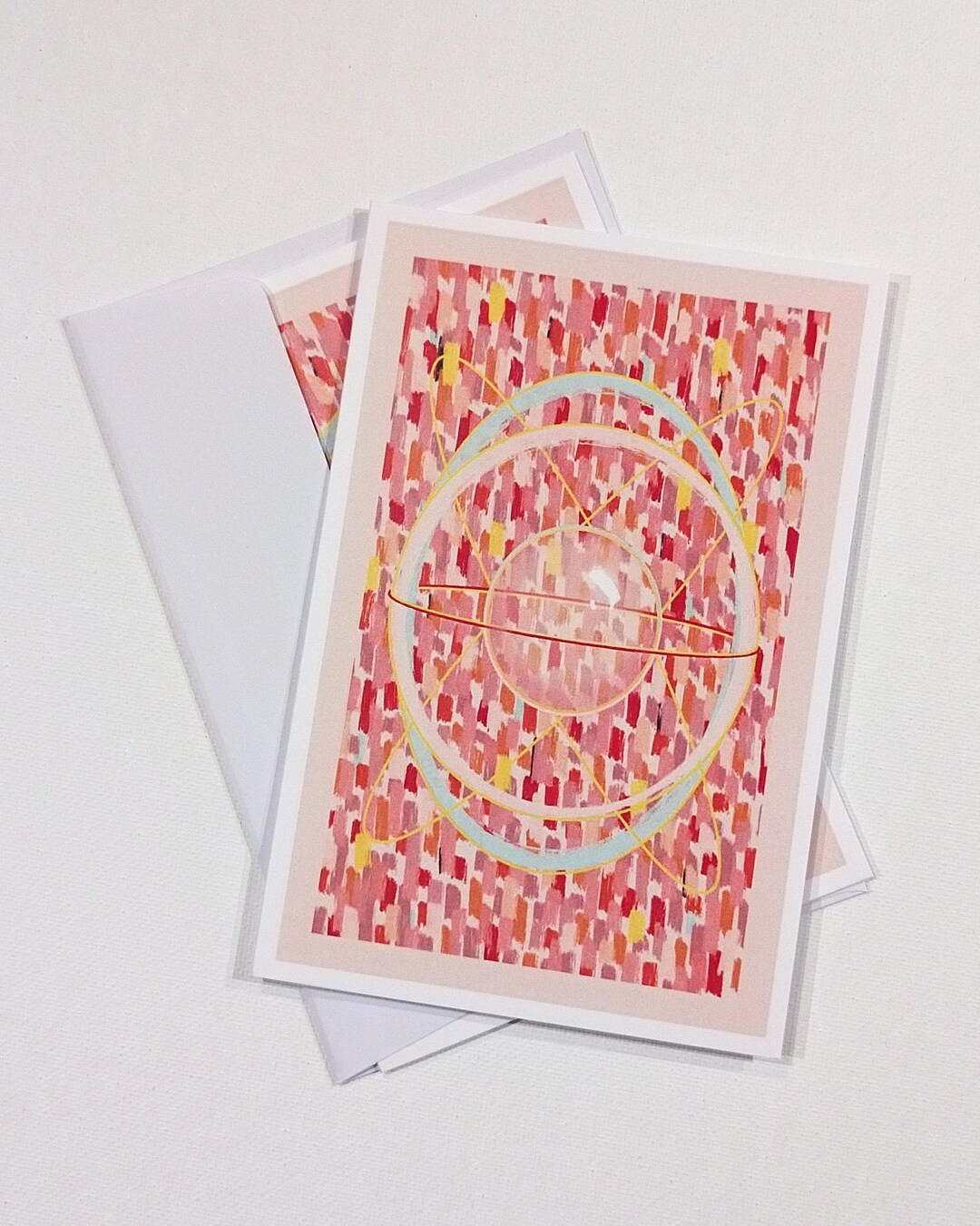 Pixelated Sphere Card - Etsy