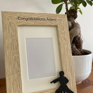 Karate - Personalised Photo Frame - Karate, Black Belt, Martial Arts ...
