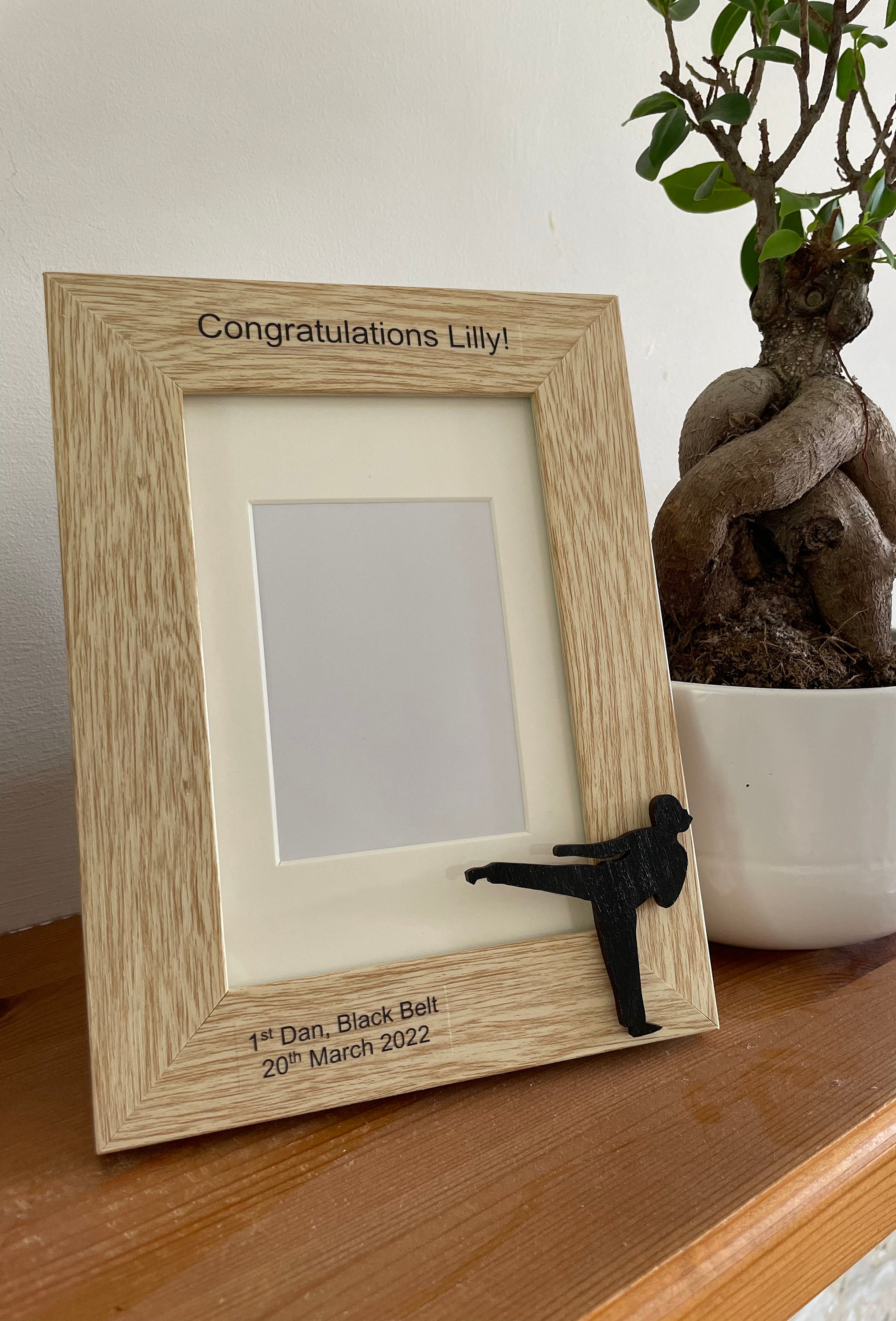 Karate - Personalised Photo Frame - Karate, Black Belt, Martial Arts ...
