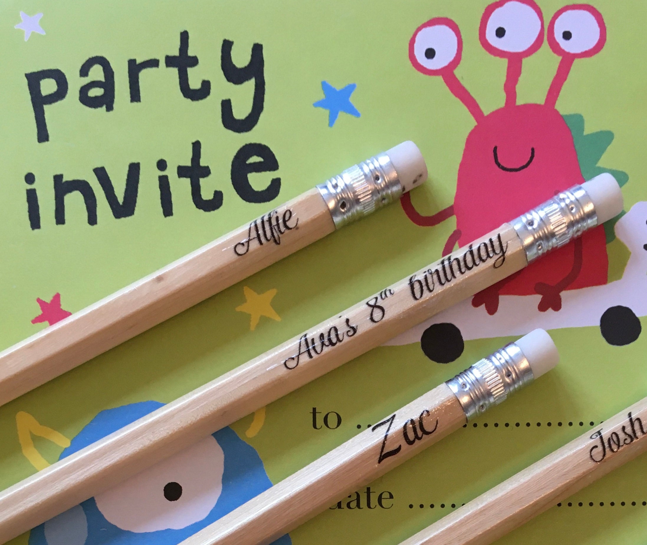 Personalised Pencils Pack of 12 | Etsy UK