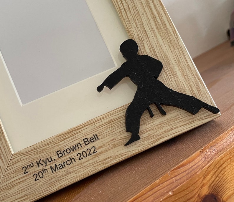 Karate - Personalised Photo Frame - Karate, Black Belt, Martial Arts ...