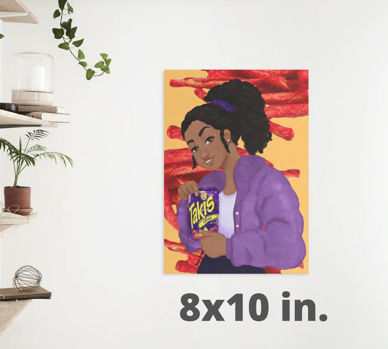 Takis Girl Cartoon Anime Art Print | Etsy