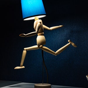 Mannequin Man Lamp, Bedside Lamp, Living Room Table Lamp, Man Cave Lamp ...