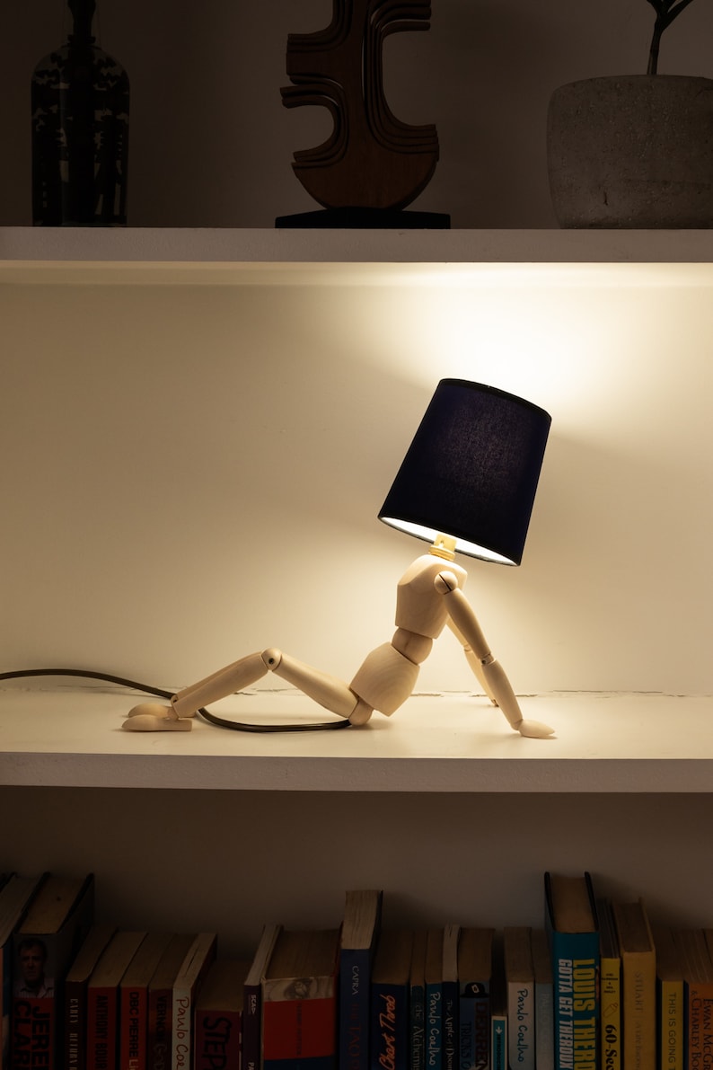 Table Lamp, Mannequin Lamp, Bedside Light, Man Cave, Desk Lamp, Home ...