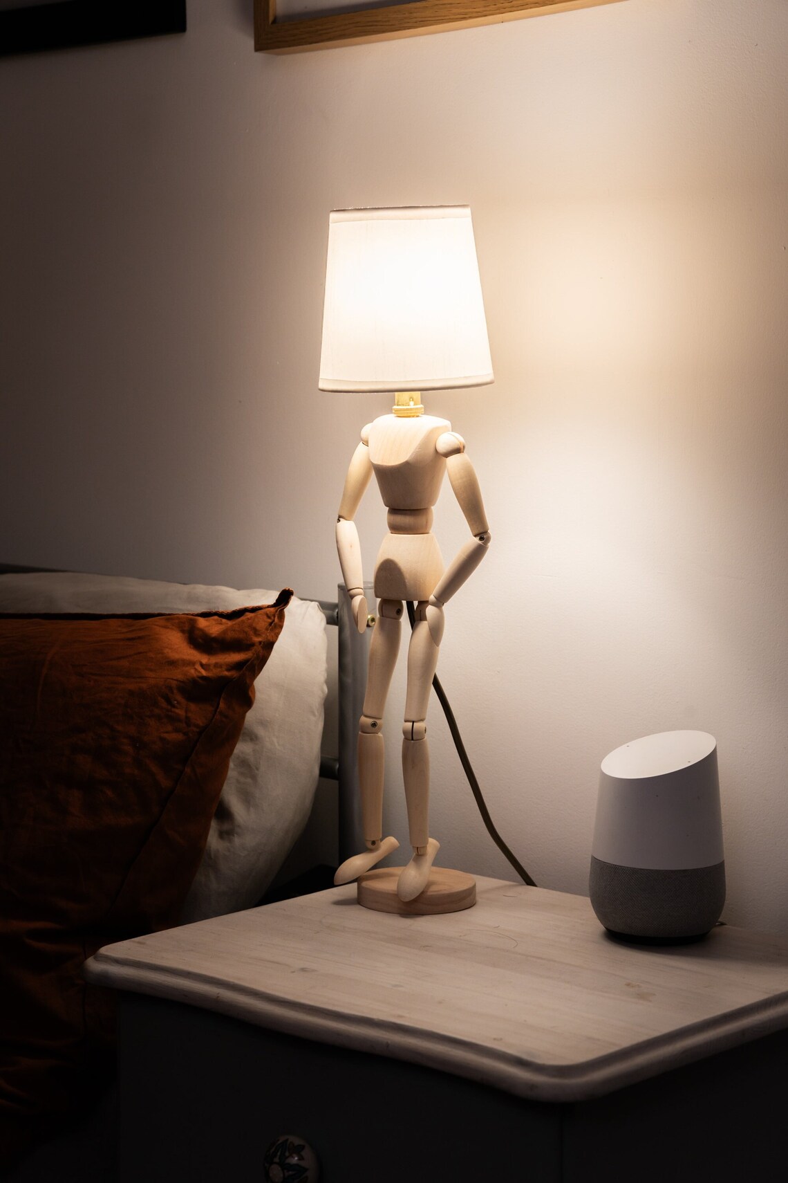 Table Lamp, Mannequin Lamp, Bedside Light, Man Cave, Desk Lamp, Home ...