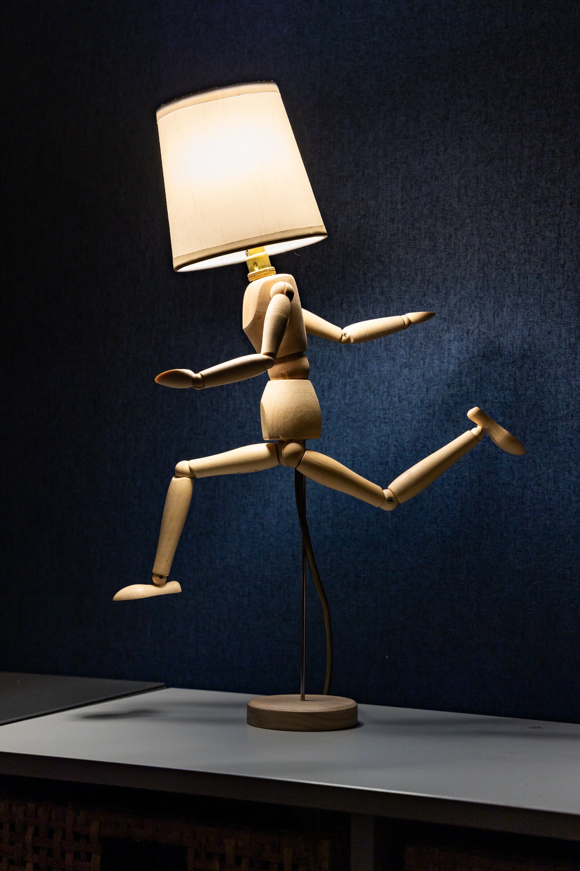 Table Lamp, Mannequin Lamp, Bedside Light, Man Cave, Desk Lamp, Home ...