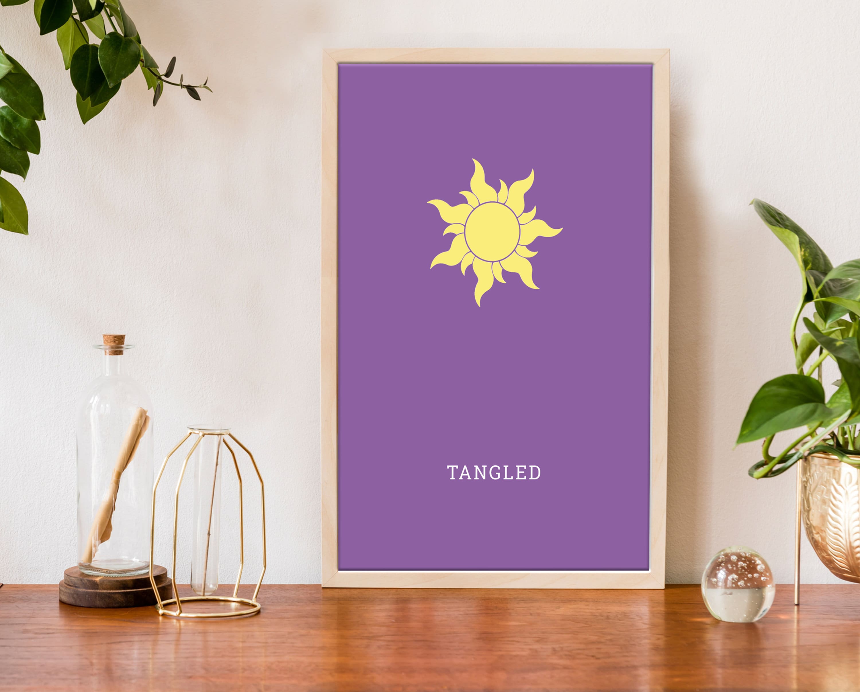 Tangled Minimalist Movie Poster - Etsy