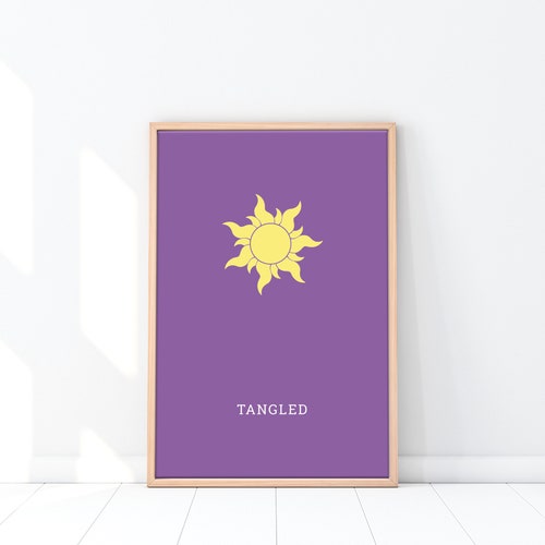 Tangled Minimalist Movie Poster - Etsy