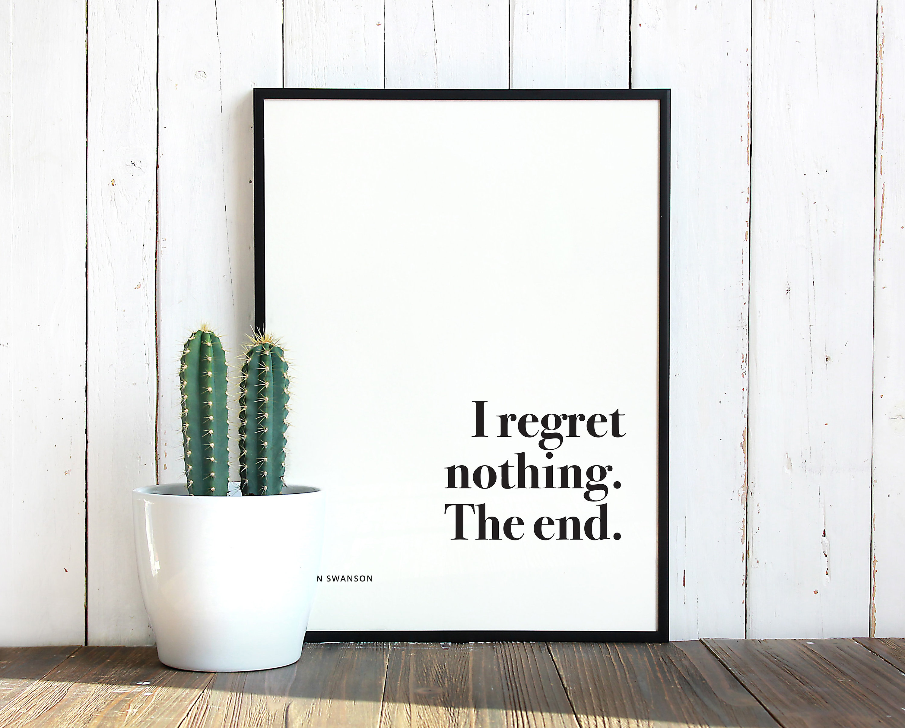 Parks and Rec Ron Swanson Poster, regret Nothing - Etsy