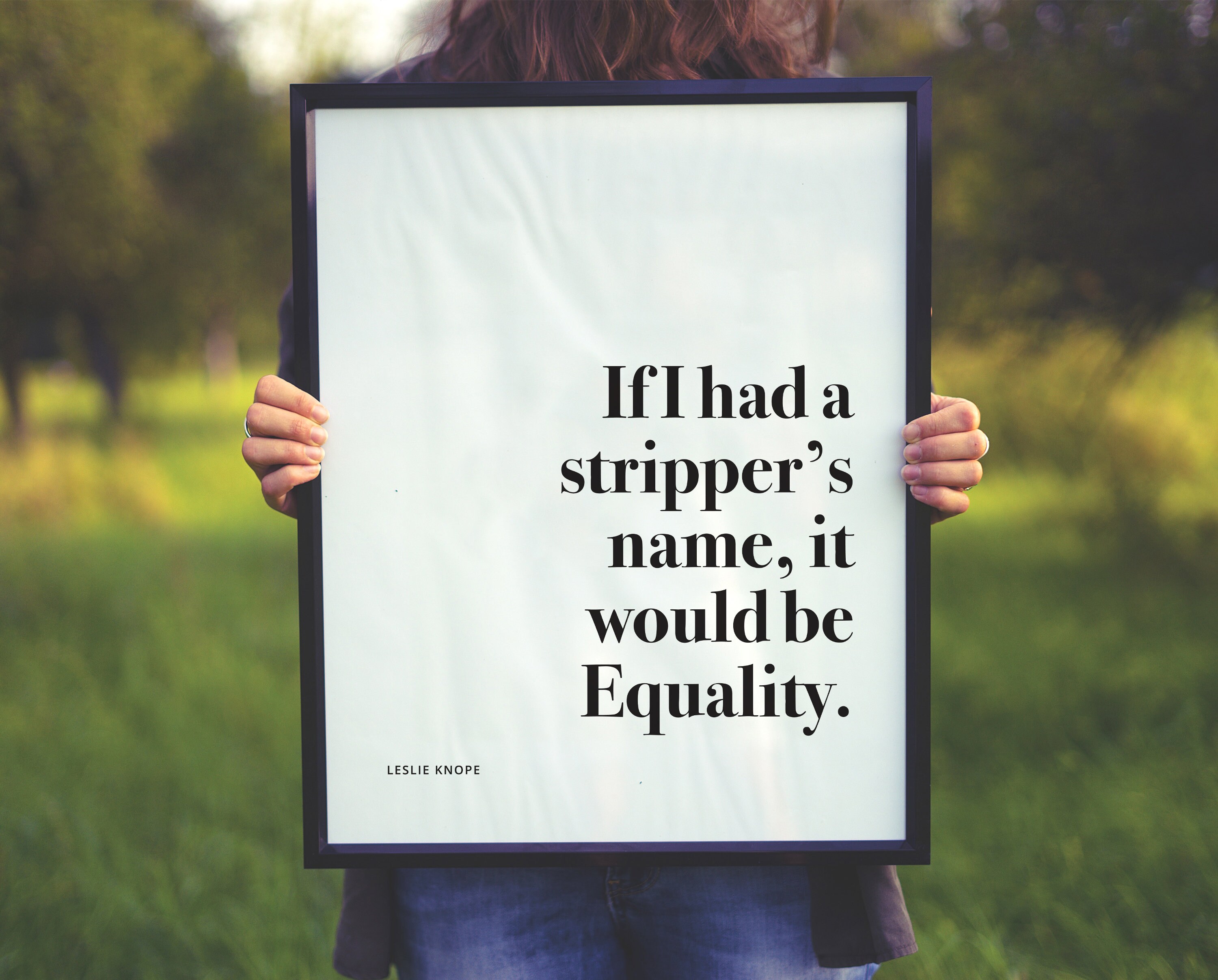 Parks and Rec Leslie Knope Poster, equality - Etsy