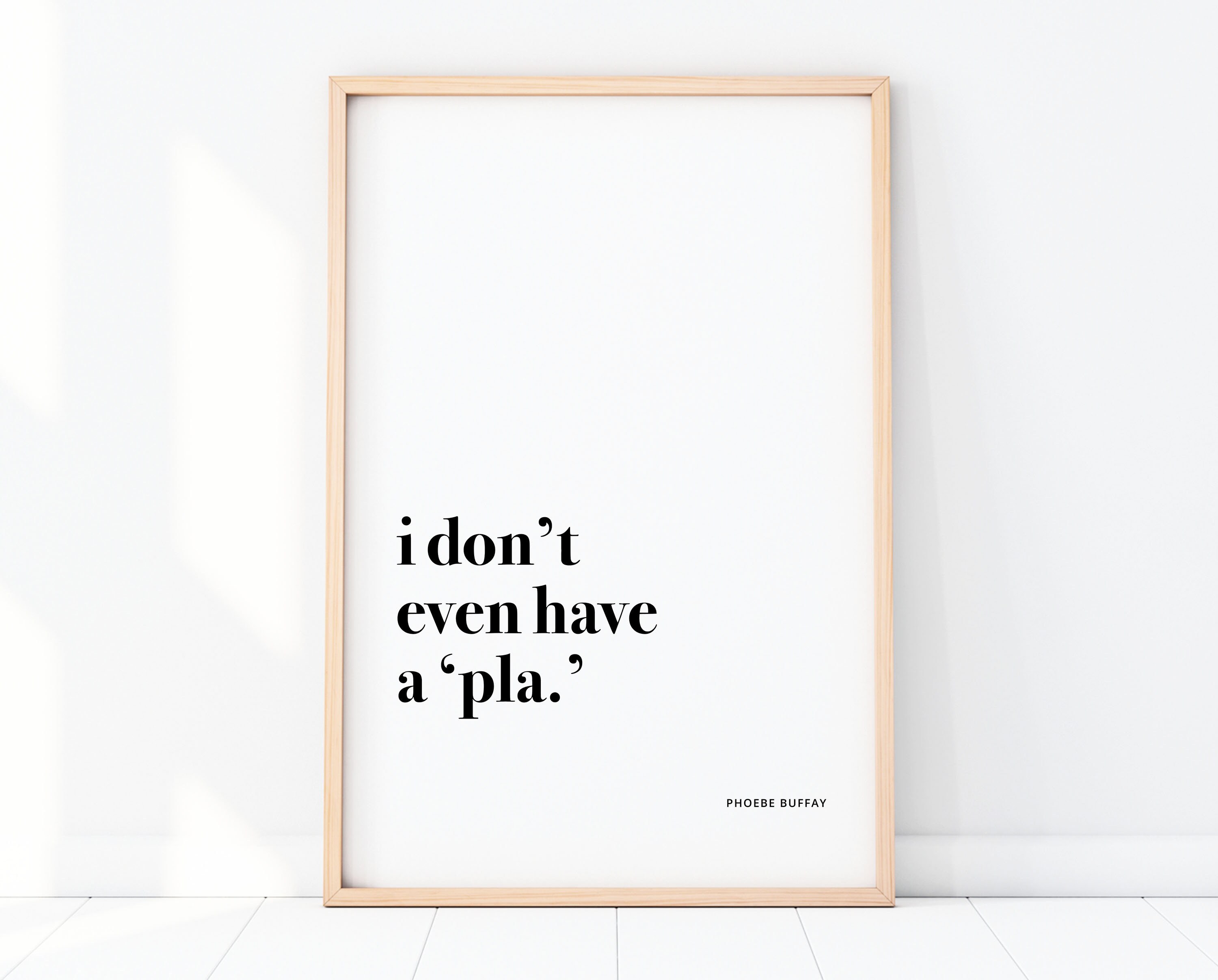Friends Phoebe Buffay Poster, plan - Etsy