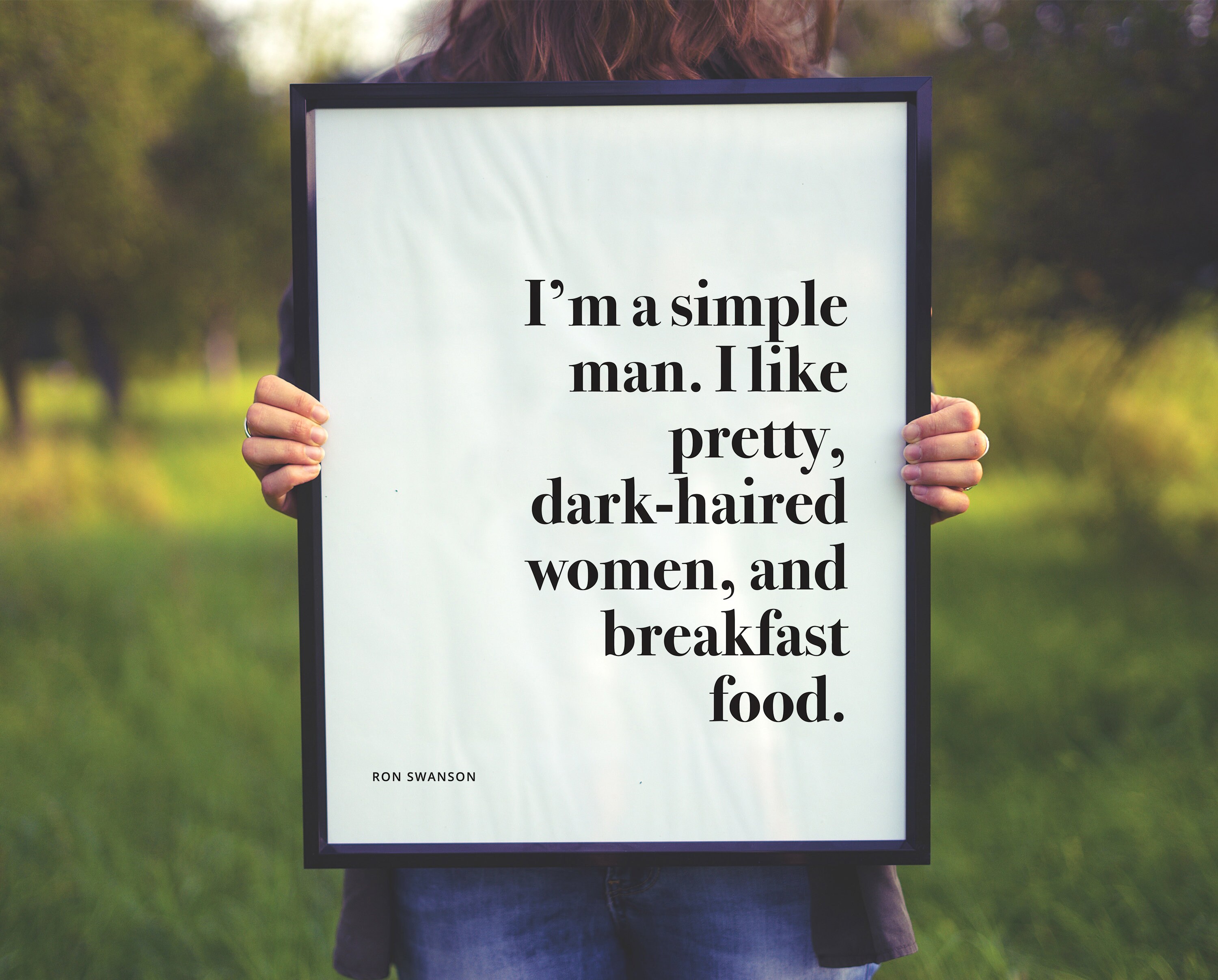 Parks and Rec Ron Swanson Poster simple Man - Etsy