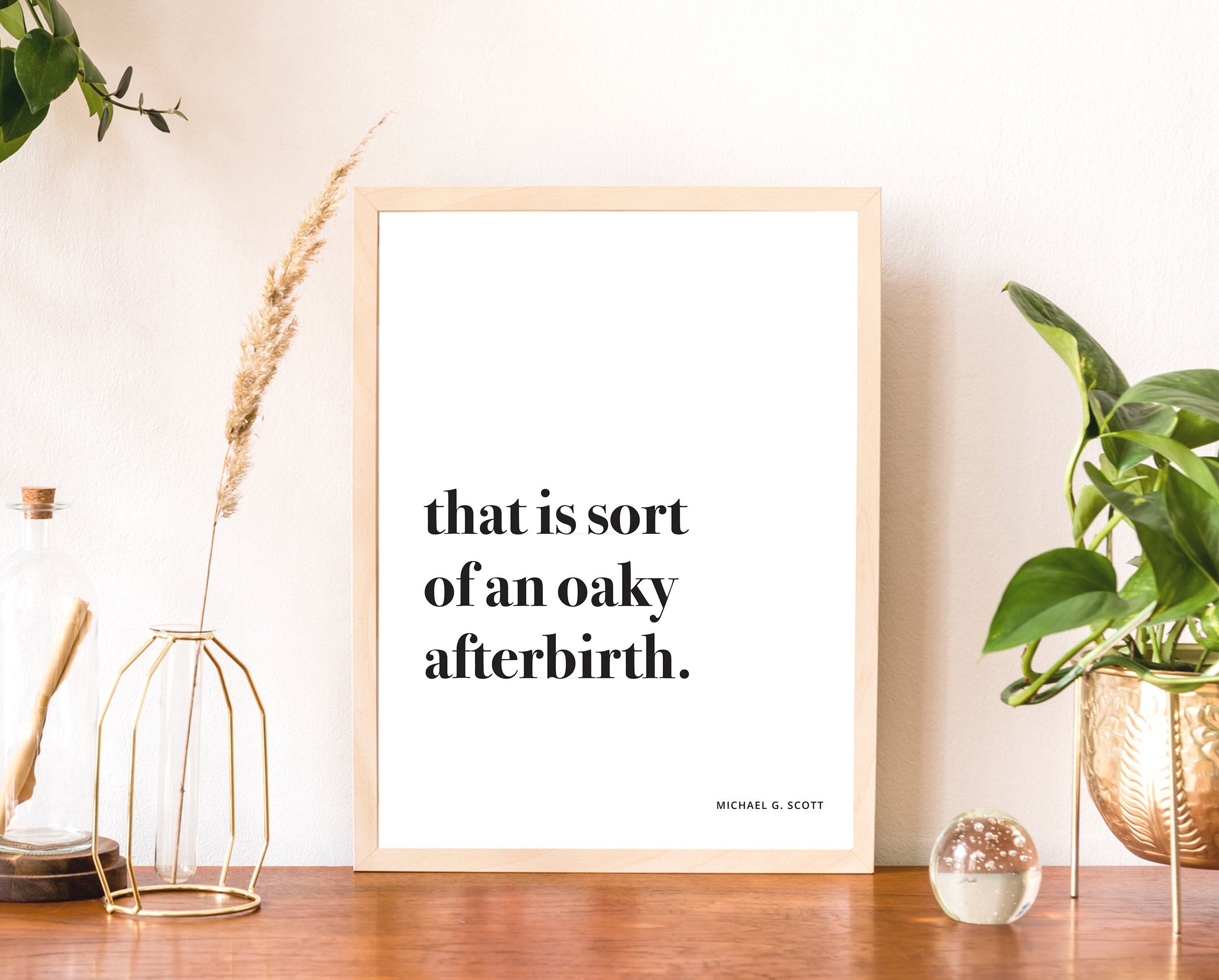 The Office Michael Scott Poster Oaky Afterbirth | Etsy