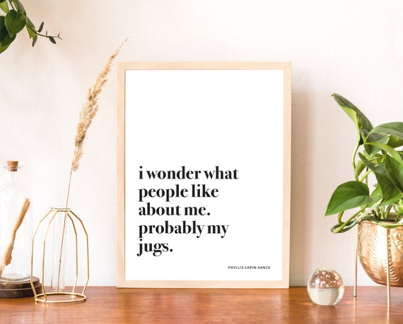 The Office Phyllis Lapin-vance Poster jugs | Etsy