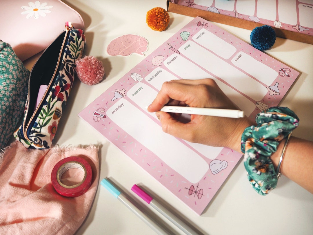 Science Weekly Planner Pretty Science Stationery Gift Teacher - Etsy