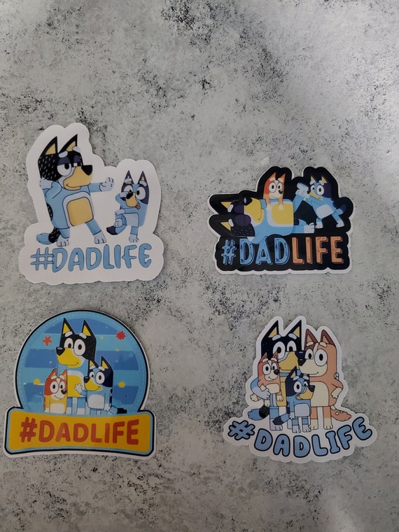 Bluey dadlife Baby on Board Stickers Approx 3in - Etsy