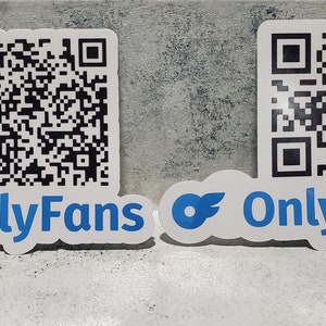 Onlyfans QR Code Car Sticker - Circle Hand Game or Rick Roll - UV ...