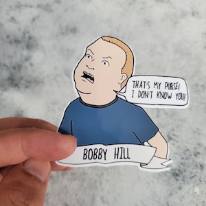 6PCS - Hill Stickers - Bobby, Dale, Cotton - Etsy