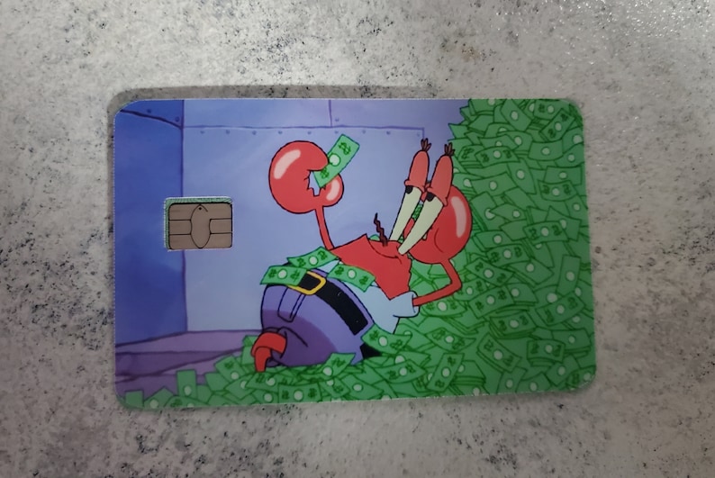 Spongebob Squarepants Debit Credit Card Cover Sticker - Etsy