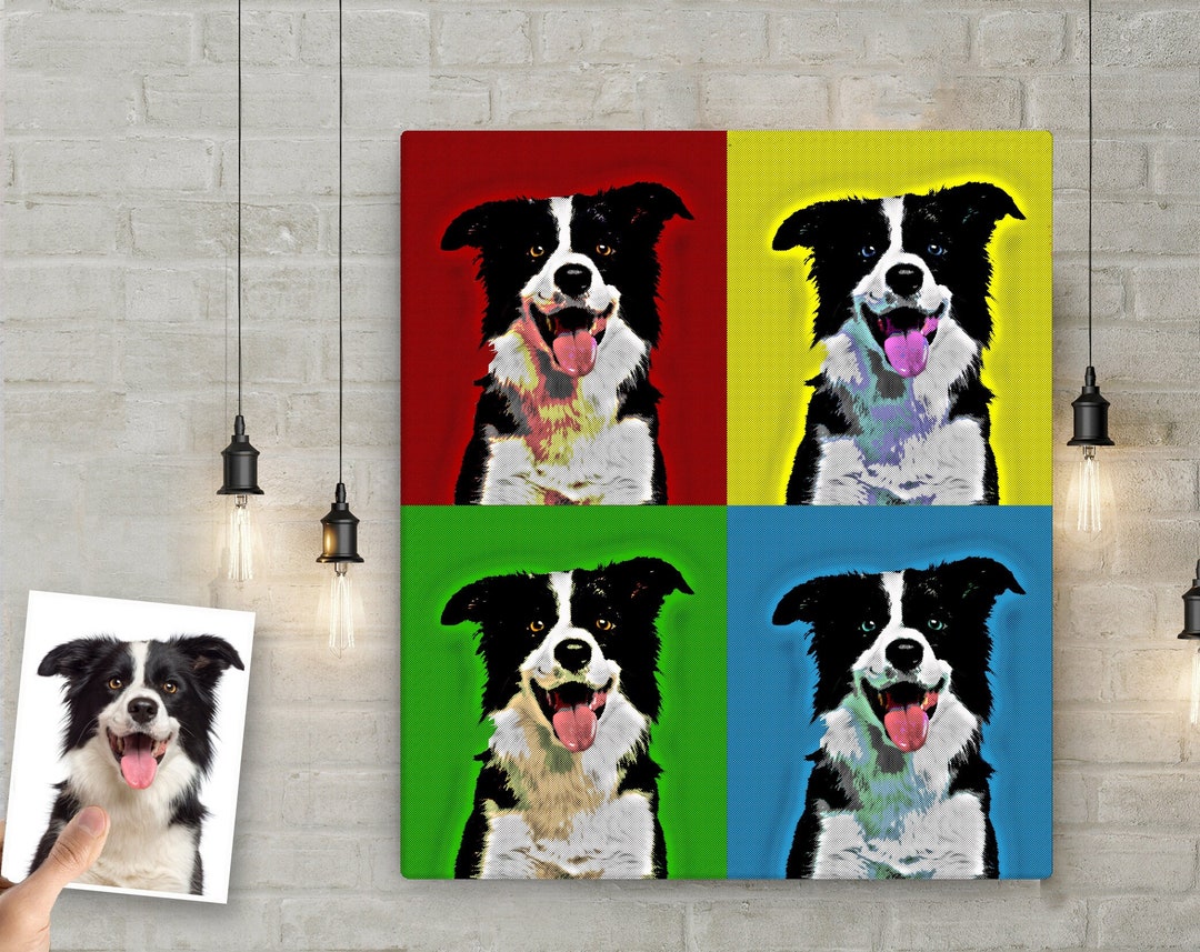 Custom Pet Illustration Andy Warhol Custom Pet Portrait - Etsy
