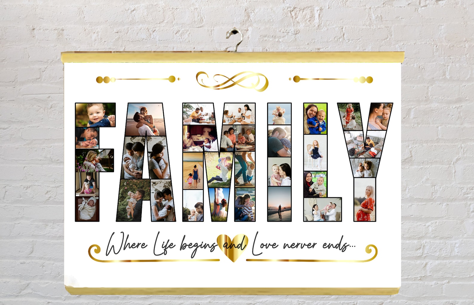 Family Photo Collage Family Canvas Wall Art Family Picture | Etsy