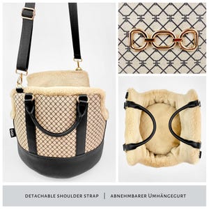 Designer Dog Carrier Handbag: Luxury Pet Travel Bag, Small Puppy Carry ...