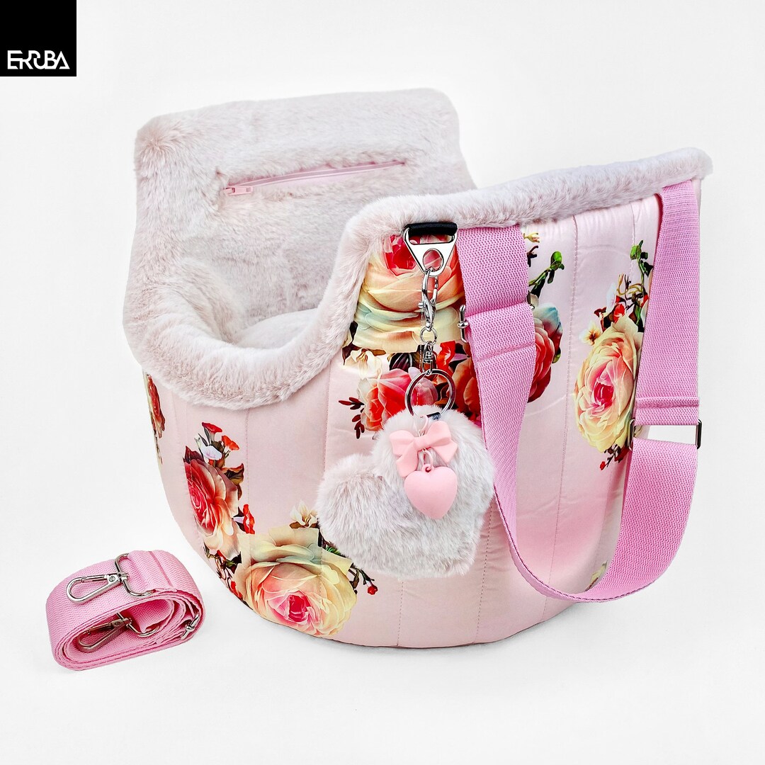 Small Dog Carrier Purse, Pink Pet Carrier, Puppy Travel Bag - Etsy