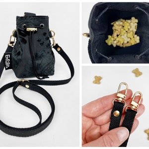 Dog Treat Pouch With Shoulder Strap, Pet Snack Bag With Belt Clip for ...