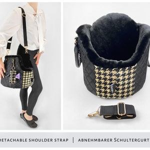 Designer Dog Purse: Small Pet Carrier Travel Bag Black Gold With ...