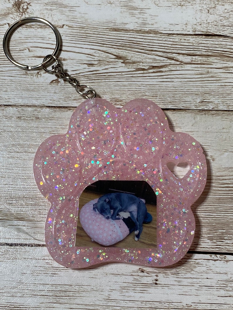 Resin Paw Print Keychain/paw Print Keychain/paw Print Keychain - Etsy