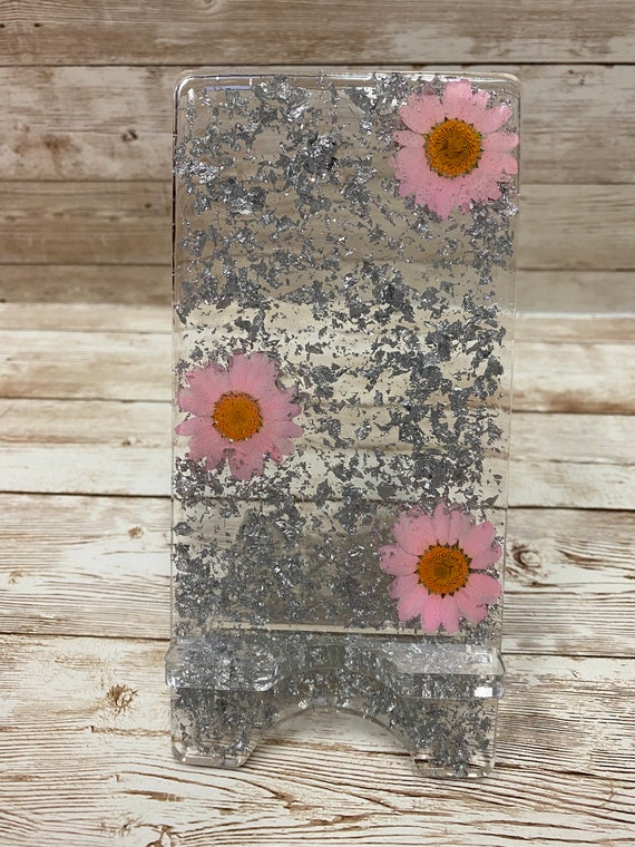 Resin Flower Phone Stand/resin Phone Stand/flower Phone | Etsy