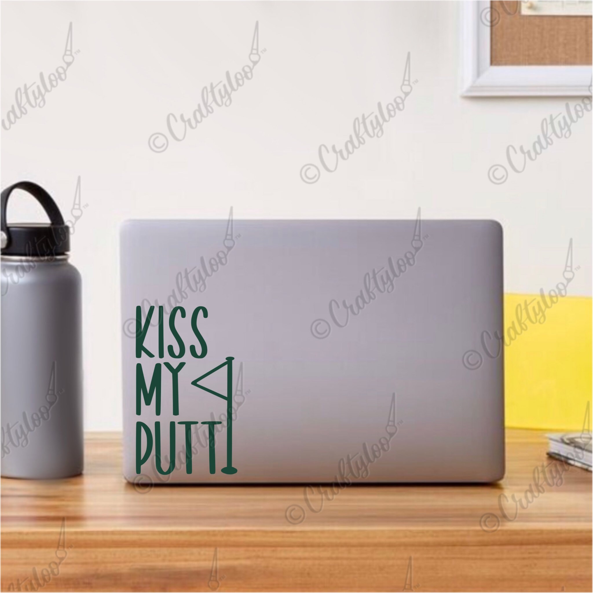 Kiss My Putt Decal Golf Vinyl Decal/sticker | Etsy