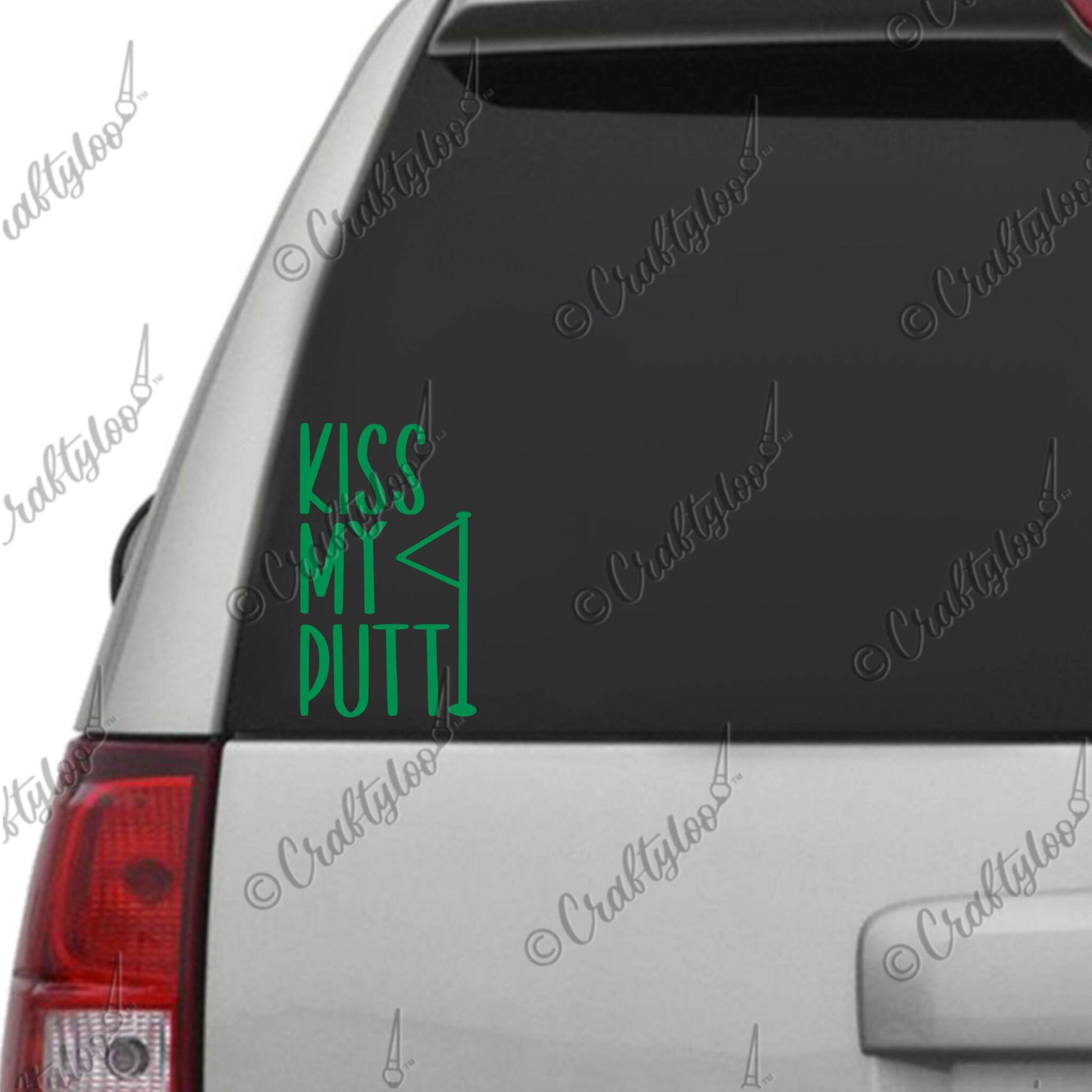Kiss My Putt Decal Golf Vinyl Decal/sticker | Etsy