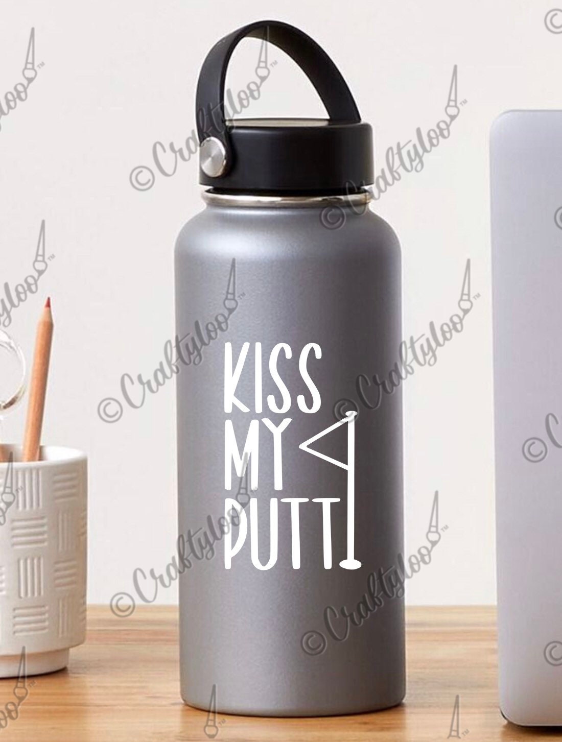 Kiss My Putt Decal Golf Vinyl Decal/sticker | Etsy