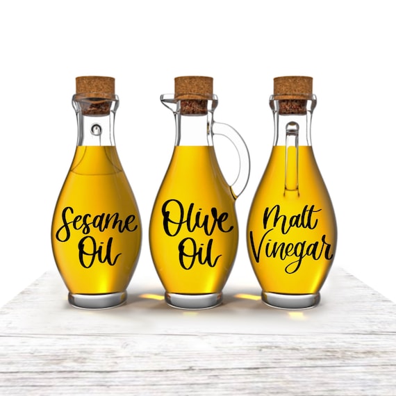 Customizable Kitchen Labels/decals Handwritten and Die Cut - Etsy