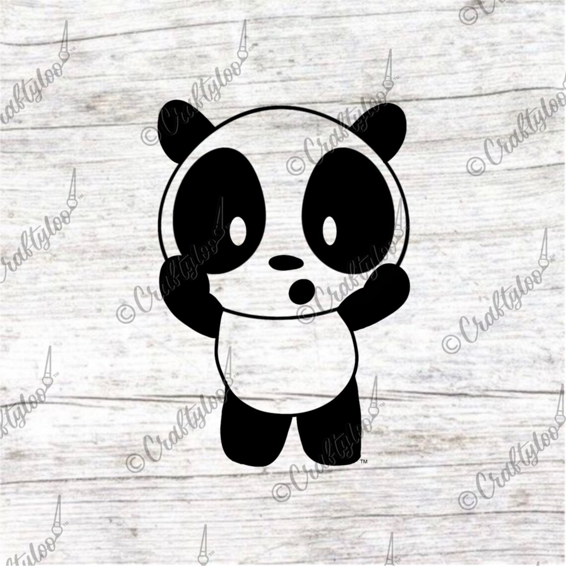 Panda Decal/sticker Cute Water Bottle Laptop Chromebook - Etsy