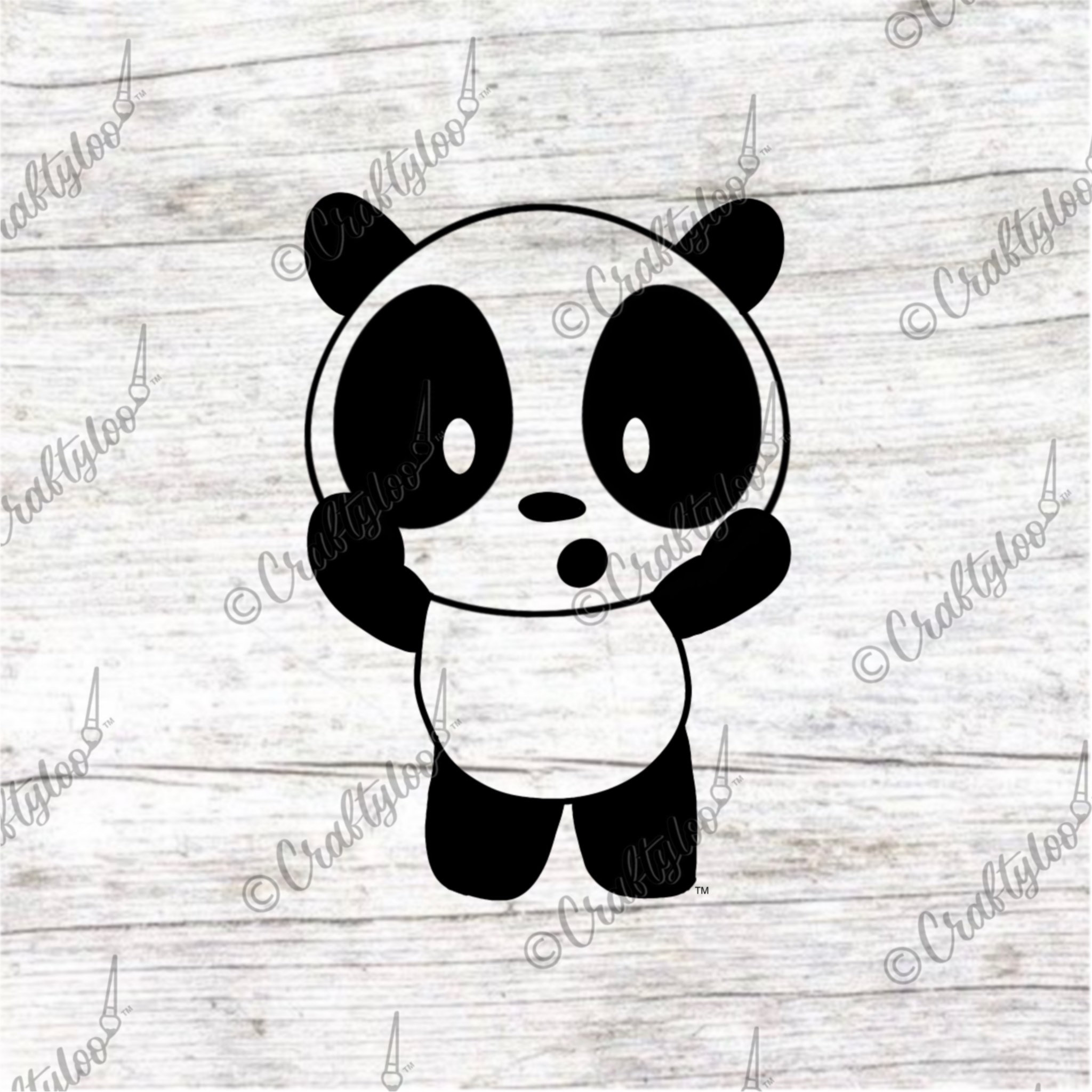 Panda Decal/sticker Cute Water Bottle Laptop Chromebook | Etsy