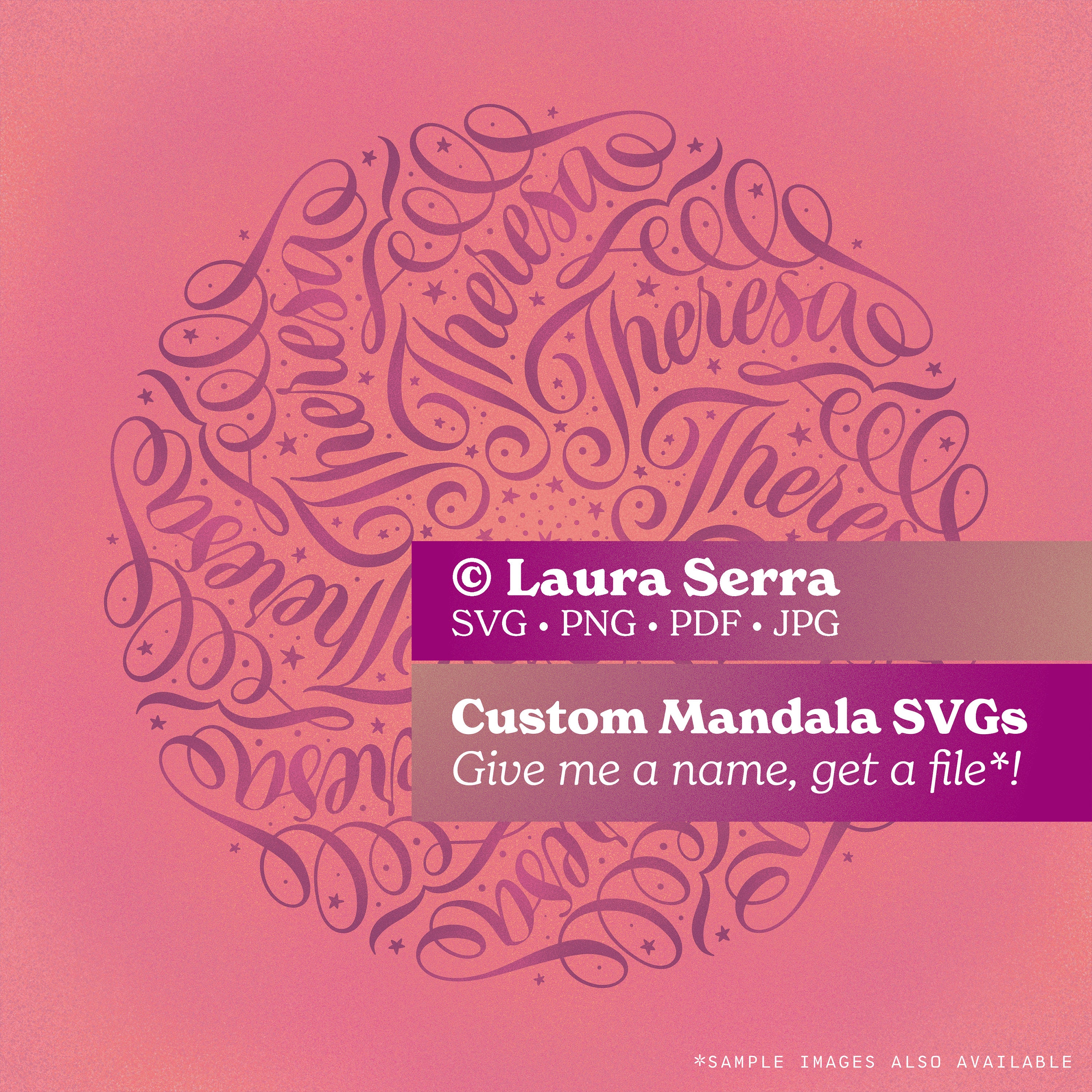 Custom Name/word Mandala (digital Files, SVG) - Etsy