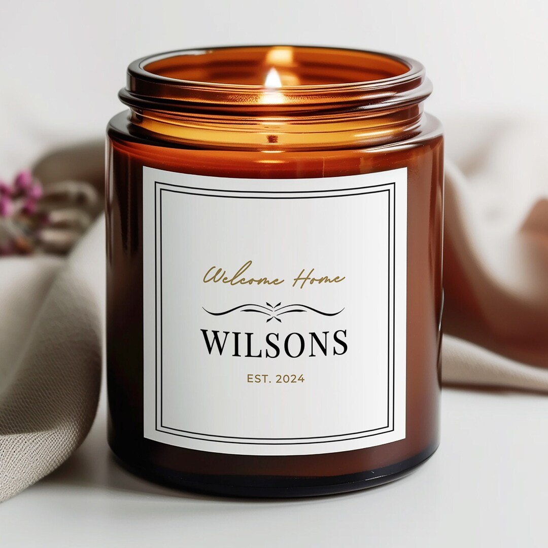 Personalized Housewarming Candle, New Home Gift, Housewarming Candle ...