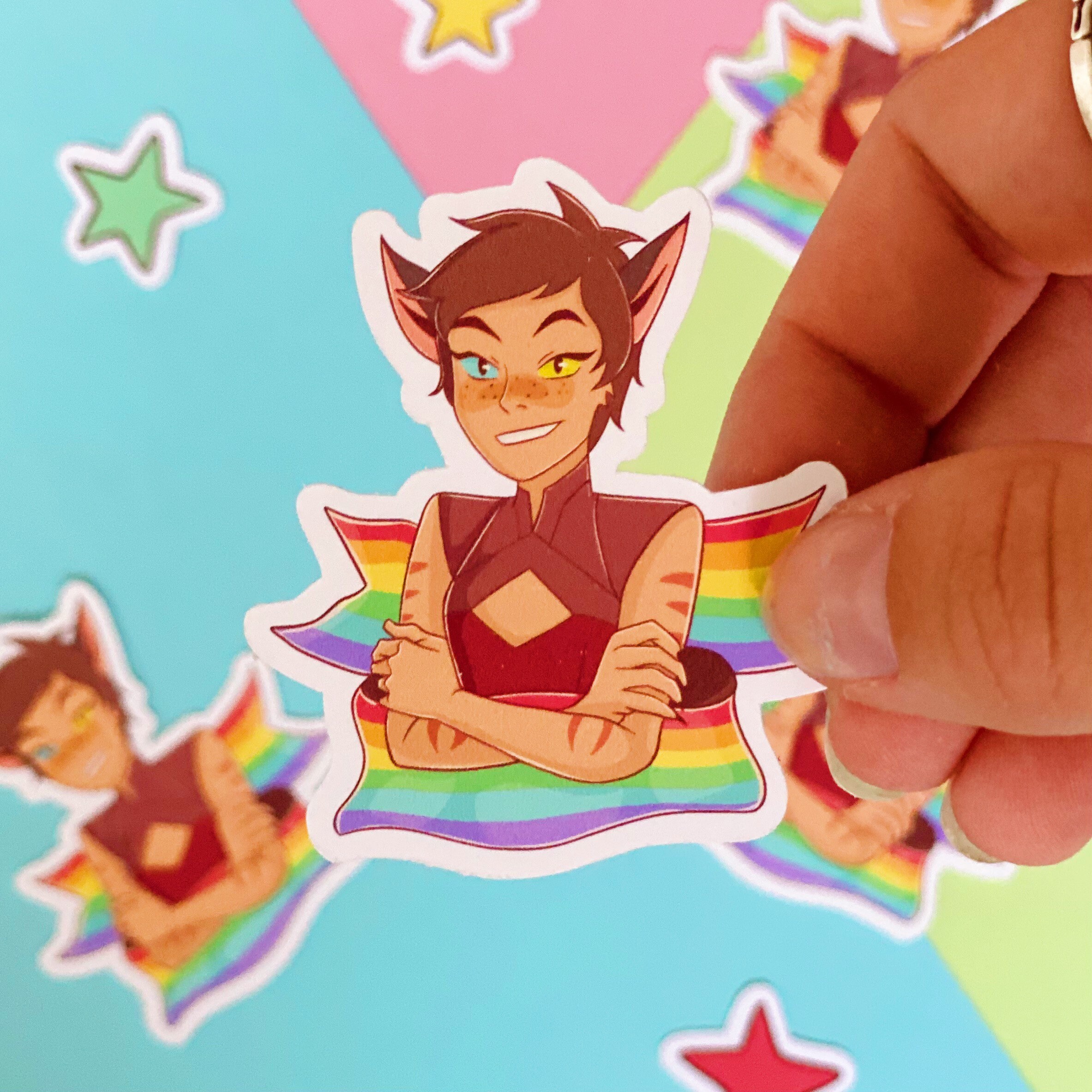Catra Pride Sticker / Bandera del Orgullo / She-Ra sticker / | Etsy
