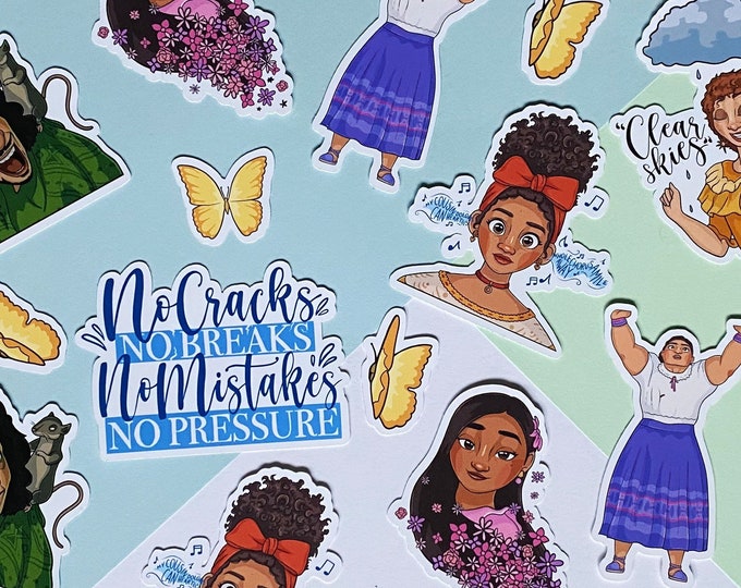 ENCANTO Stickers | Mirabel | Antonio | Bruno | Dolores | Luisa | Tía ...